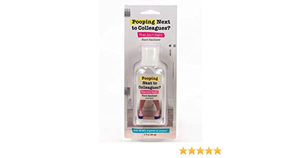 Blue Q Hand Sanitizer Pooping Next to Colleagues – The Red Store .org